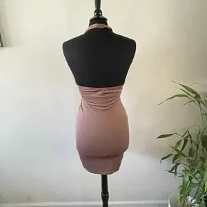 Divided | Dresses | Divided Womens M Halter Mini Dress Cocoa Brown ...